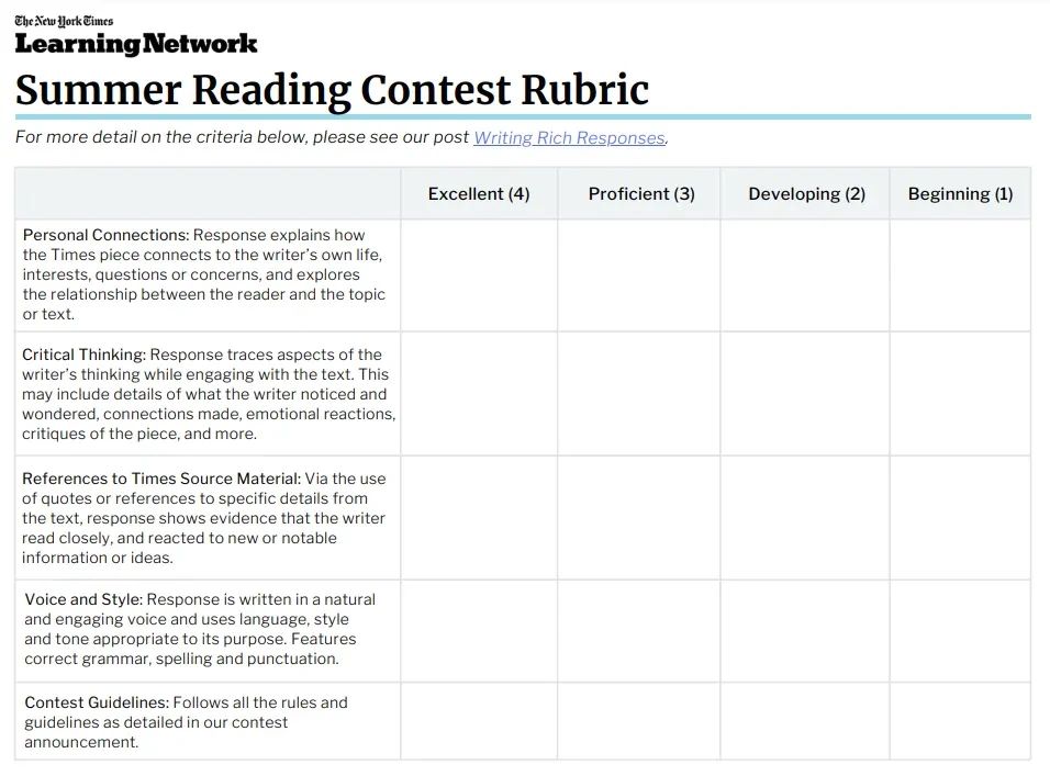 chenchen - New York Times Writing Contest